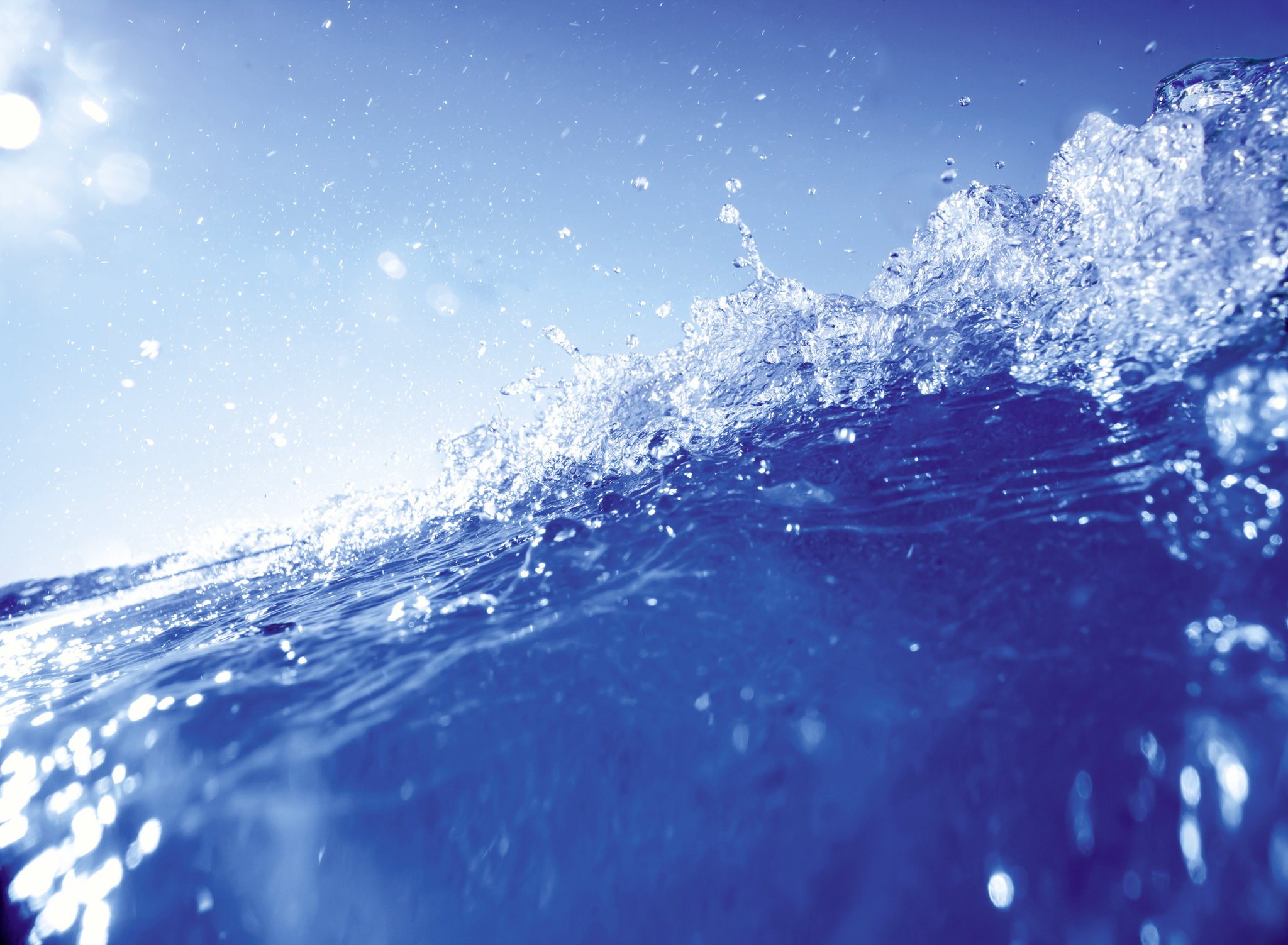 Sauberes Wasser auf Lingonetz